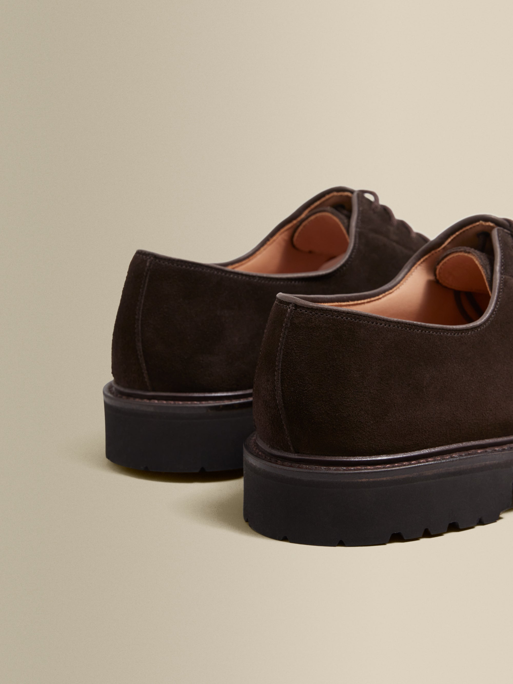 Men's Espresso Brown Split Suede Derby Shoes – Thom Sweeney