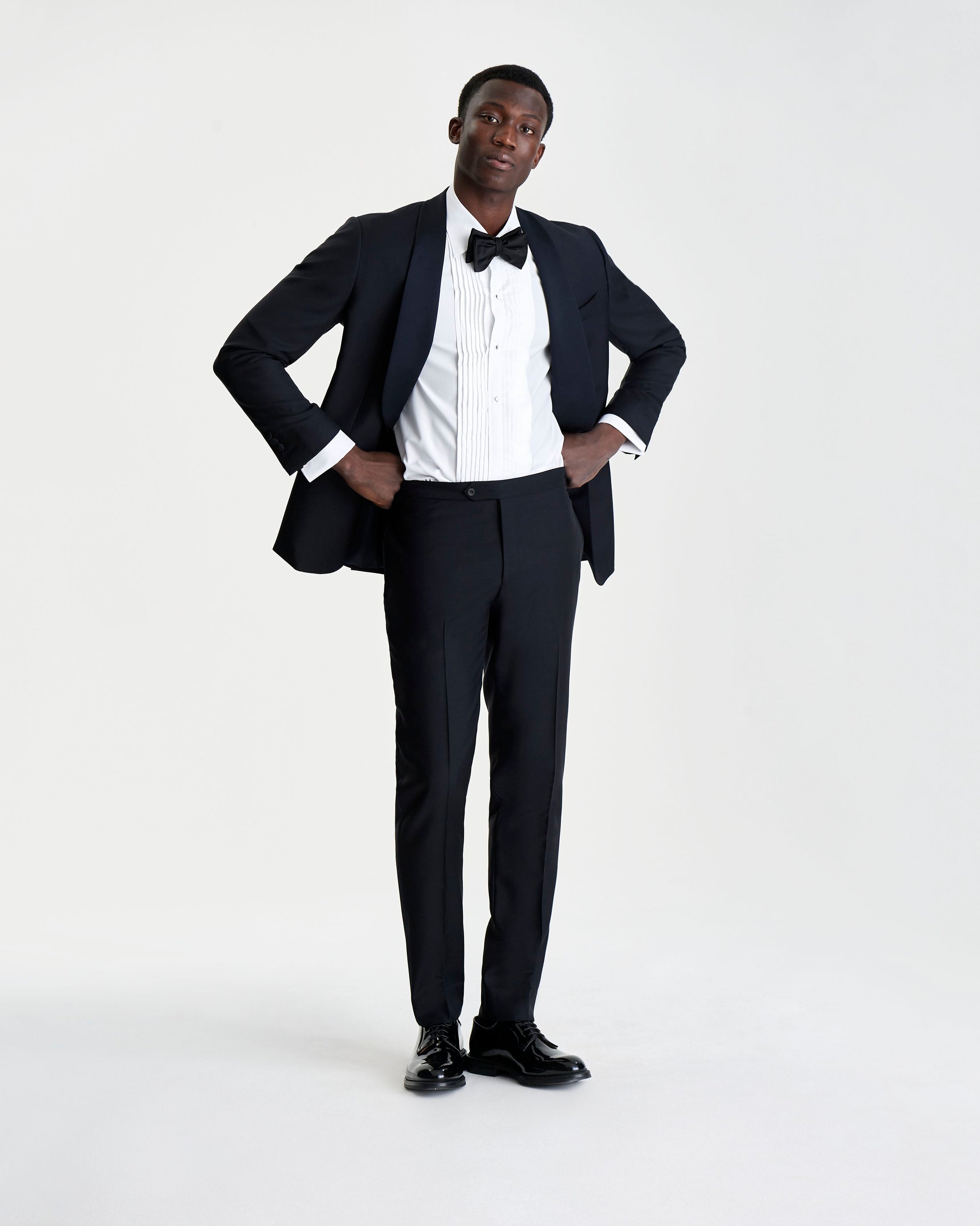 Men's Midnight Navy Shawl Lapel Dinner Suit – Thom Sweeney
